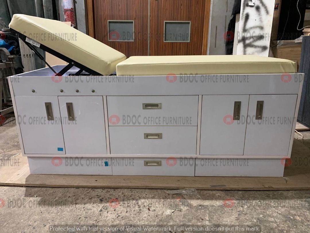 Clinic bed / office partition / office table / office chair / office ...