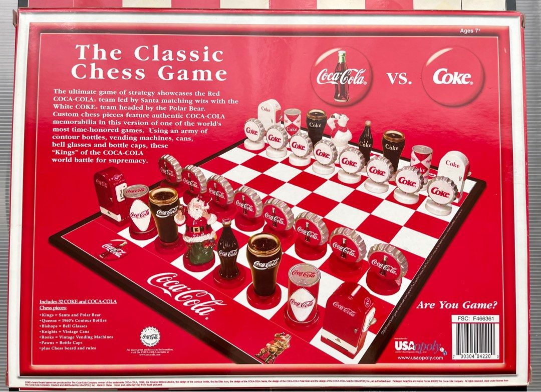 Coca-Cola Coke Chess Set Game Collector’s Edition., Hobbies & Toys ...