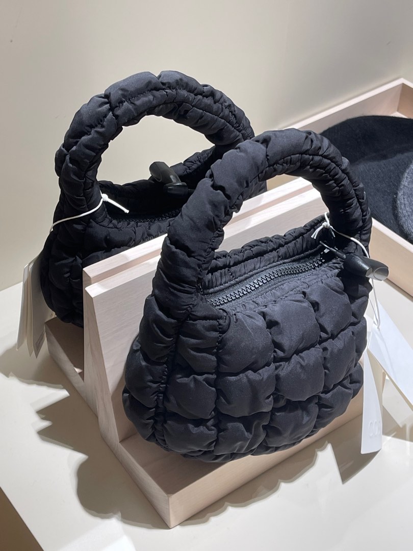 Cos Quilted Micro Bag Black, Women's Fashion, Bags & Wallets, Purses ...