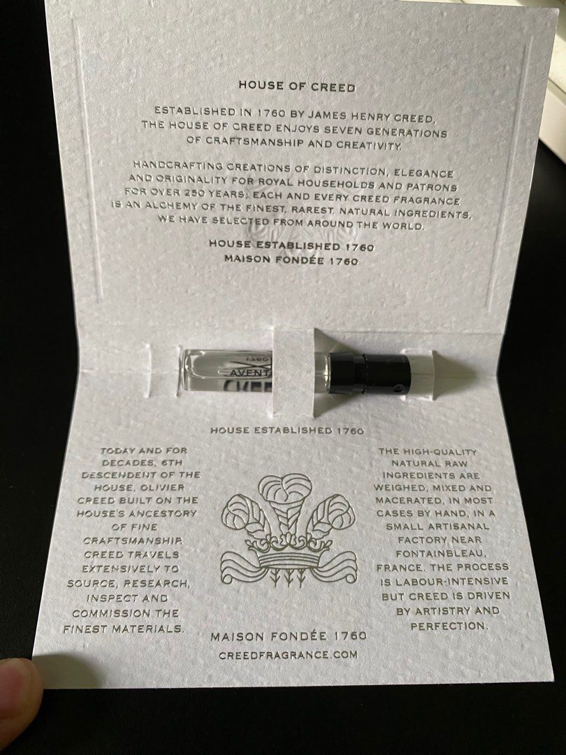 Creed samples Aventus and GIT, Beauty & Personal Care, Fragrance ...