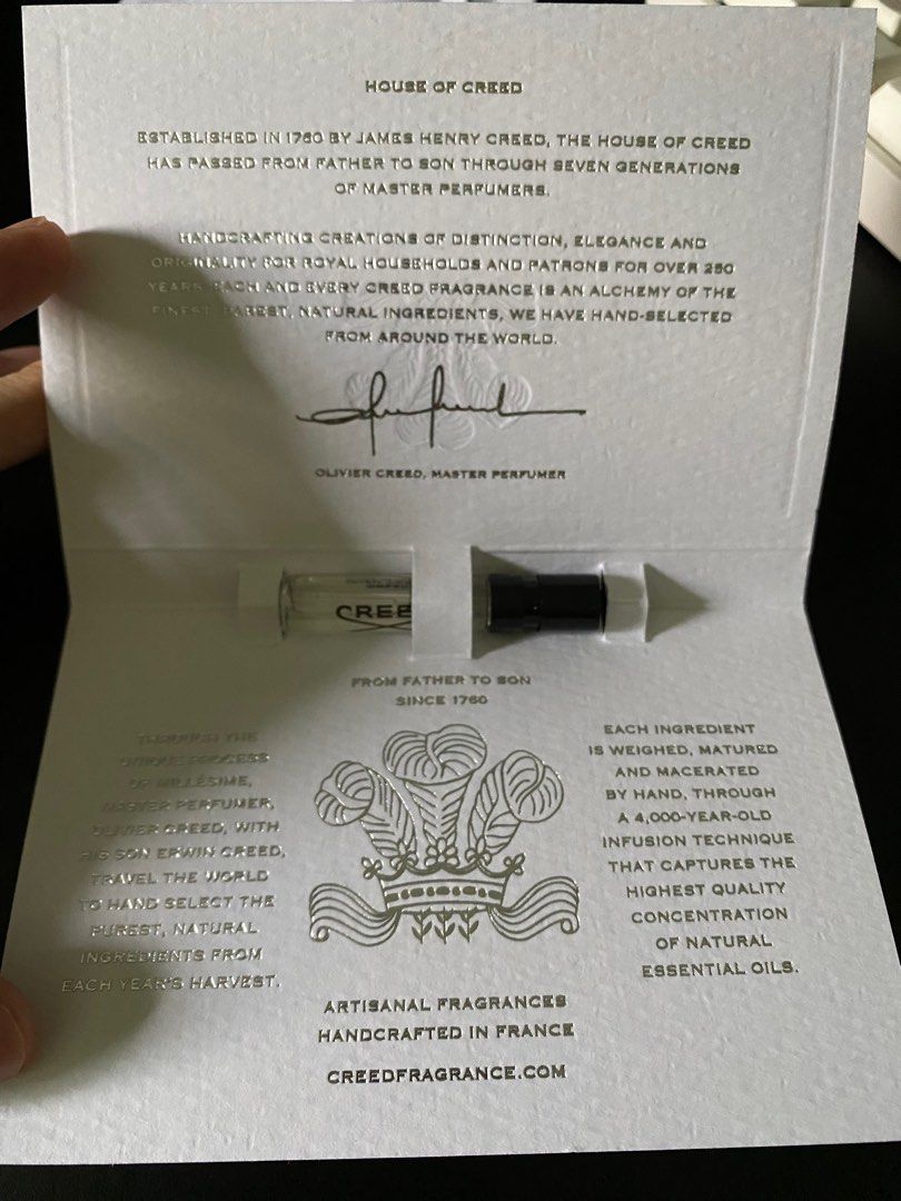 Creed samples Aventus and GIT, Beauty & Personal Care, Fragrance ...