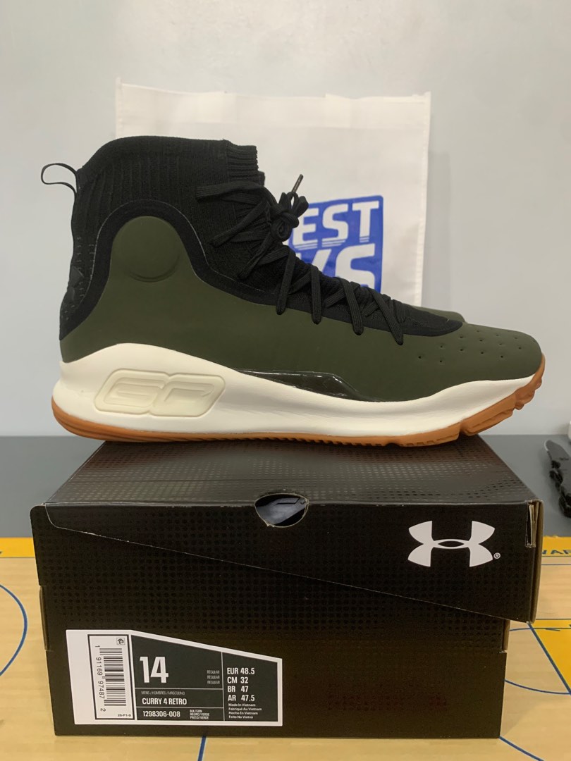 Curry 4 Retro ‘BHM’, Men's Fashion, Footwear, Sneakers on Carousell