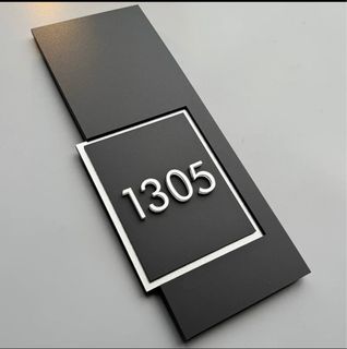 Custom Door Signs/ Unit Number plates / Company name Signs /HDB door ...