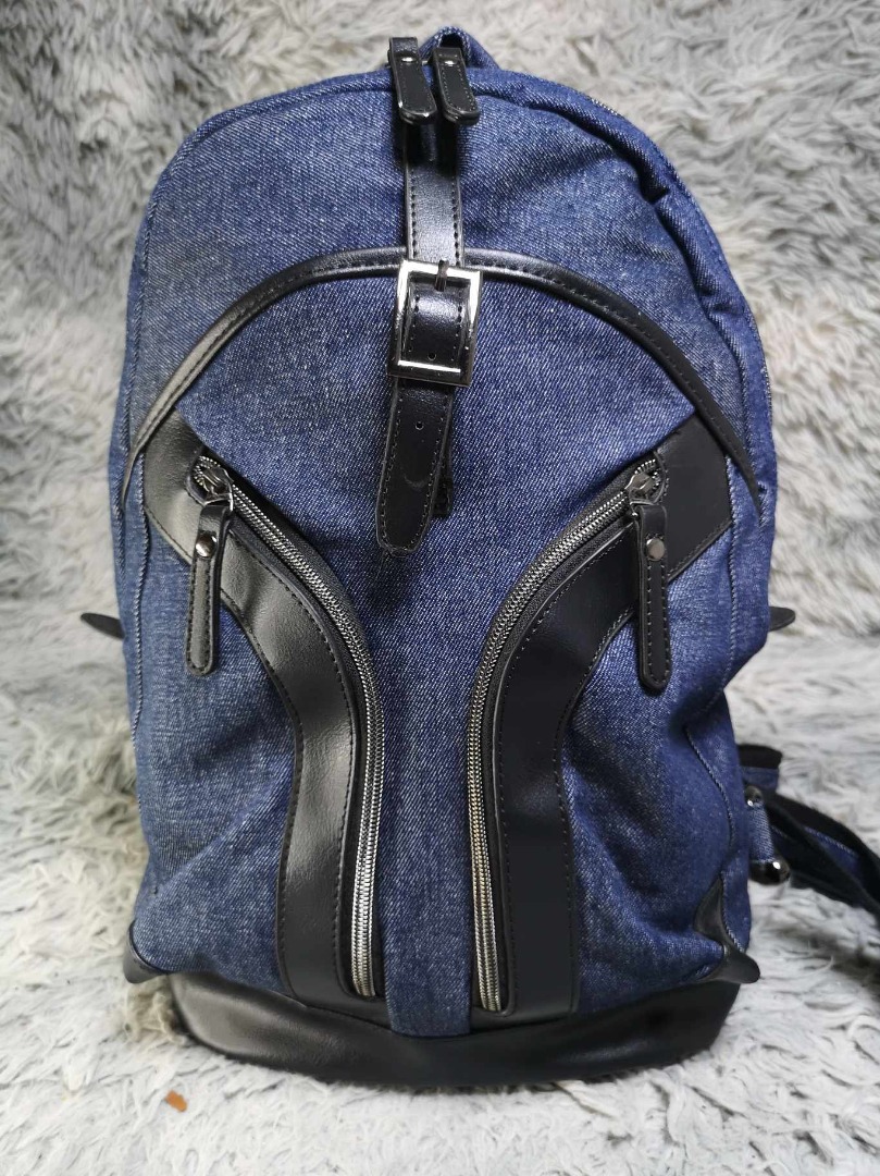 D Kelly Denim Backpack, Men's Fashion, Bags, Backpacks on Carousell