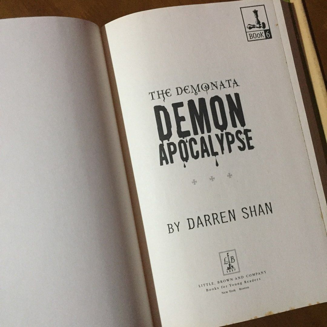 Demon Apocalypse by Darren Shan (YA / Demonata Series / Horror ...