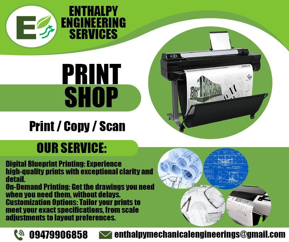 Digital Blueprint Printing, Computers & Tech, Printers, Scanners ...