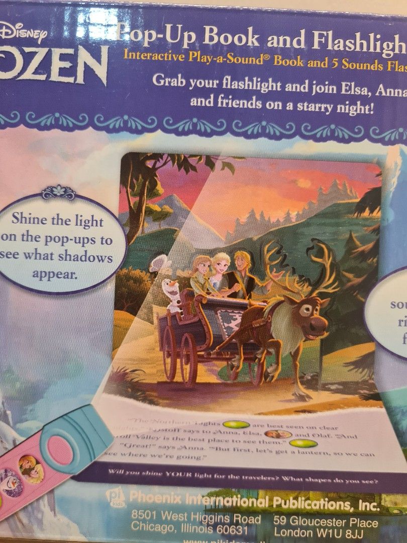 Disney Frozen pop up book and Flashlight Set, Hobbies & Toys, Books ...