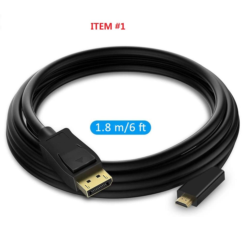 DisplayPort DP (Laptop) to HDMI (Monitor) Adapter Cable, Computers ...