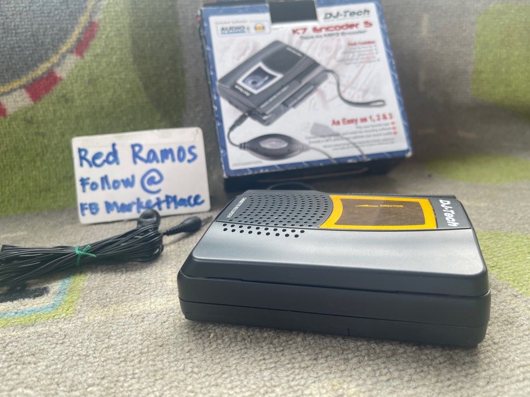 Dj tech cassette recorder k7 encoder 5 mp3 converter, Audio, Portable ...