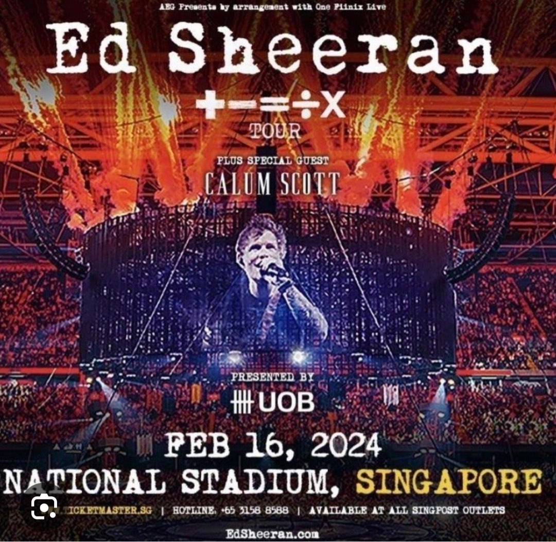 Ed Sheeran CAT 7, Tickets & Vouchers, Event Tickets on Carousell