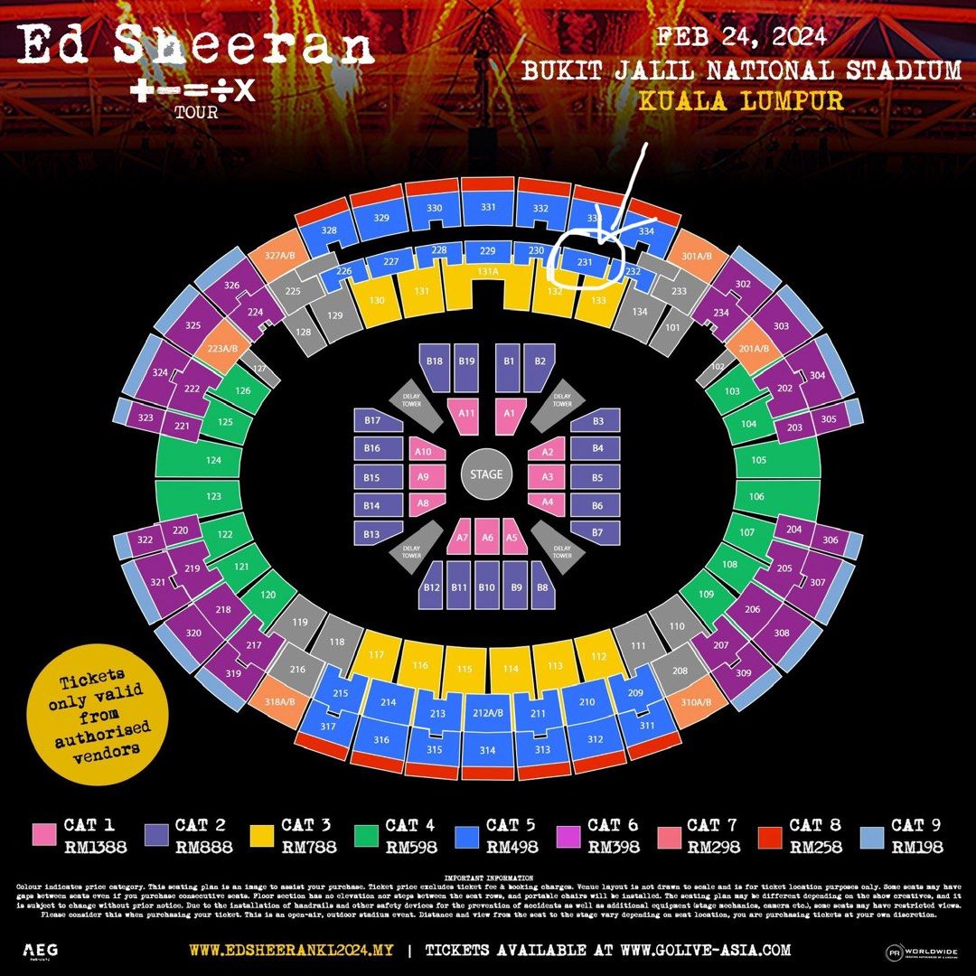 Ed Shereen Concert Bukit Jalil, Tickets & Vouchers, Event Tickets on ...