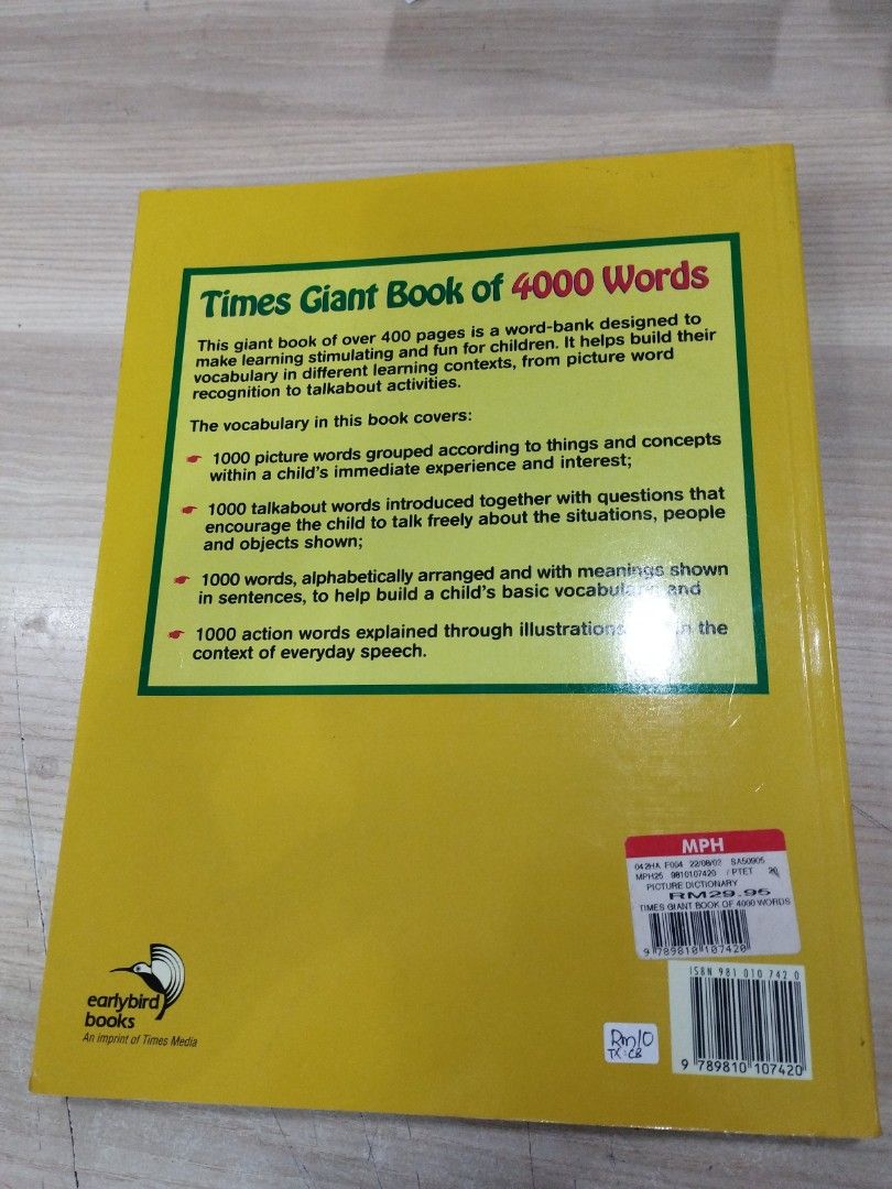 (ENG) Times Giant Book Of 4000 Words, Hobbies & Toys, Books & Magazines ...