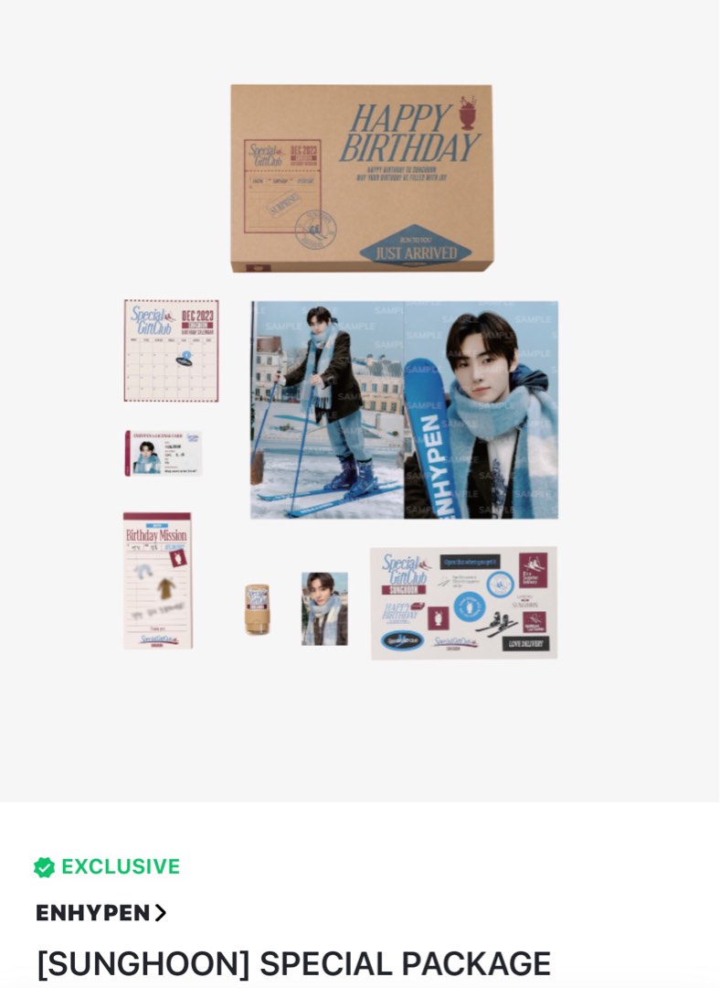 ENHYPEN HAPPY BIRTHDAY SPECIAL PACKAGE, Hobbies & Toys, Memorabilia ...