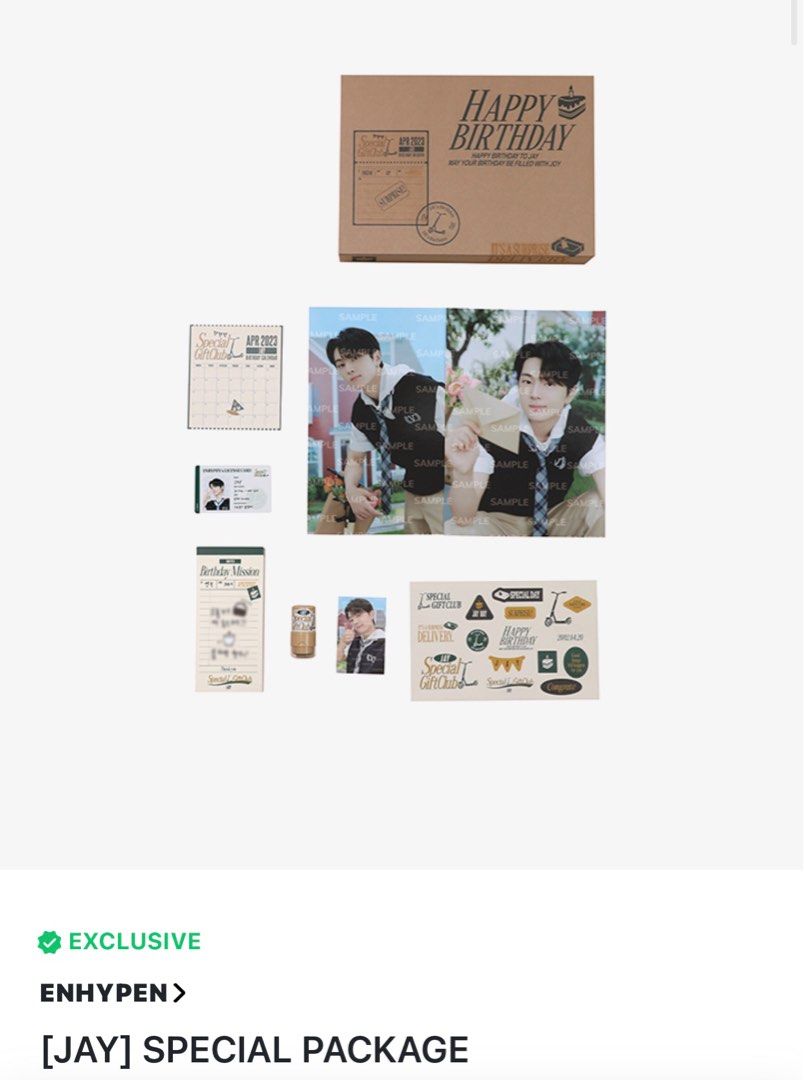 ENHYPEN HAPPY BIRTHDAY SPECIAL PACKAGE, Hobbies & Toys, Memorabilia ...