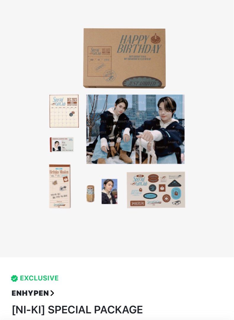 ENHYPEN HAPPY BIRTHDAY SPECIAL PACKAGE, Hobbies & Toys, Memorabilia ...