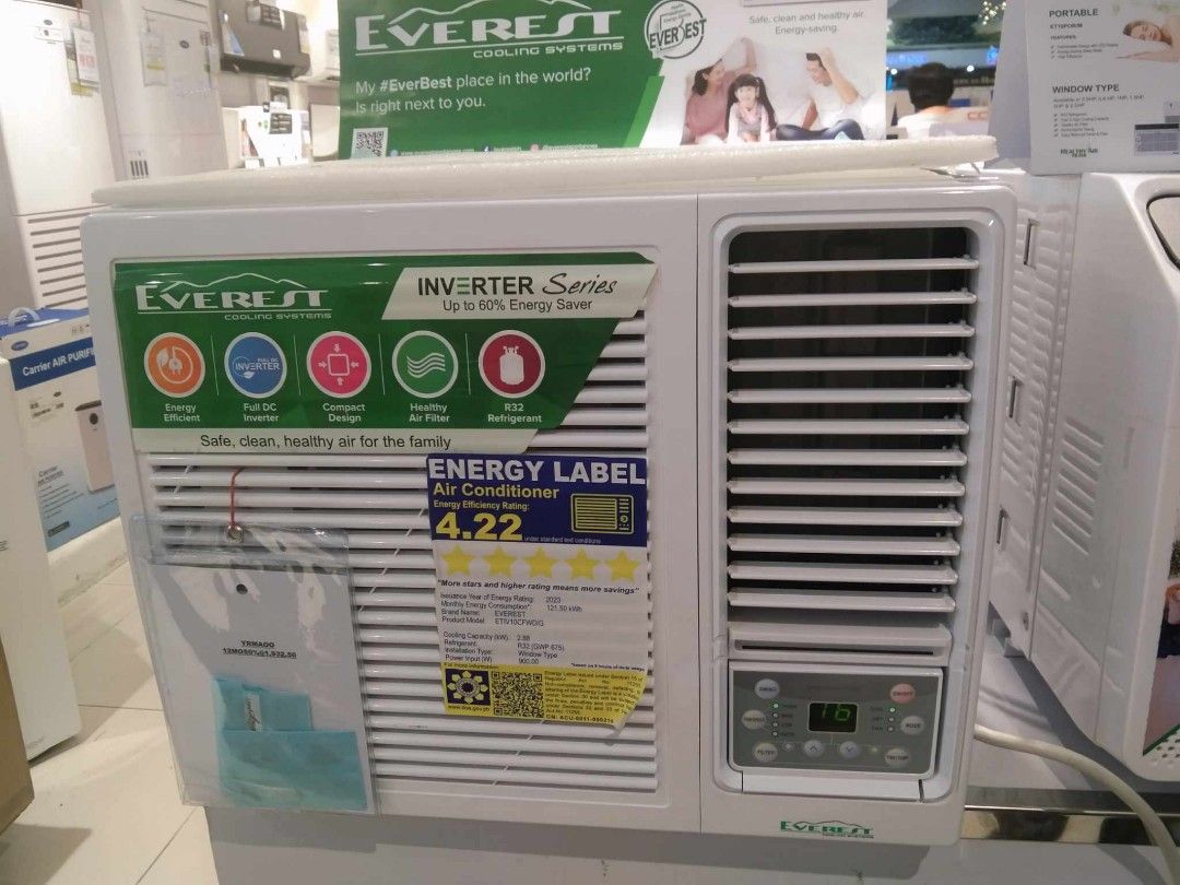 Everest Window Type Aircon, TV & Home Appliances, Air Conditioning and ...