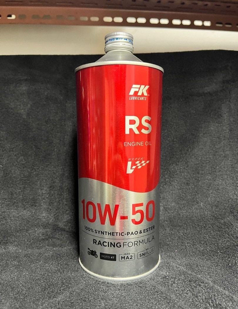 FK RS 10W-50 Engine Oil, Motorcycles, Motorcycle Accessories on Carousell