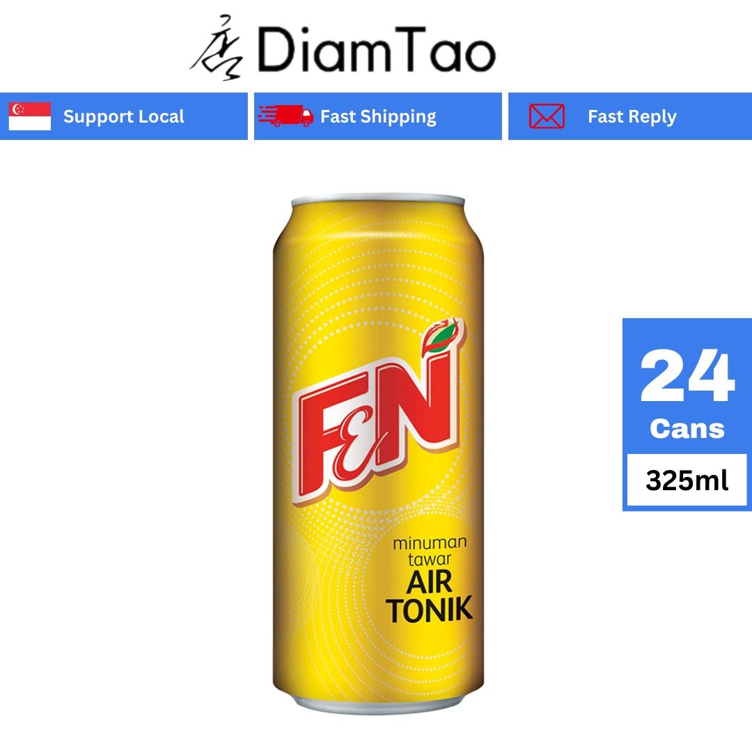 F&N Tonic Water Extra Dry 325ml x 24 Cans, Food & Drinks, Beverages on ...