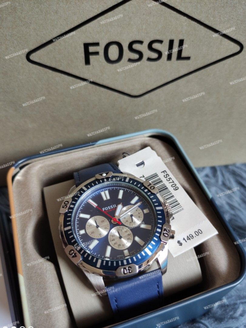 Fossil FS5709 Garrett Chronograph Watch, Men's Fashion, Watches ...