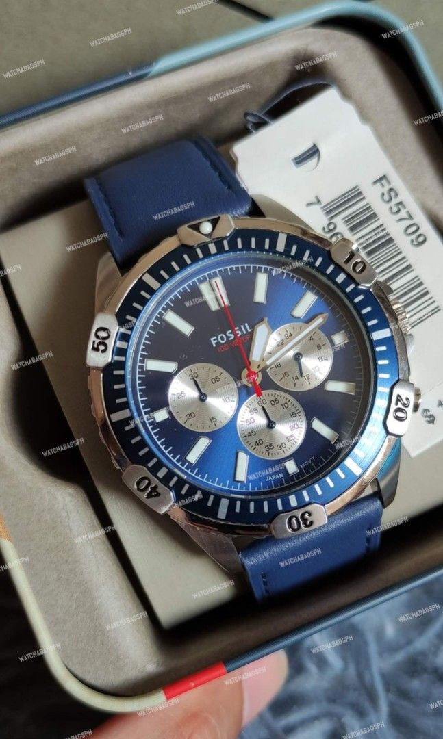 Fossil FS5709 Garrett Chronograph Watch, Men's Fashion, Watches ...