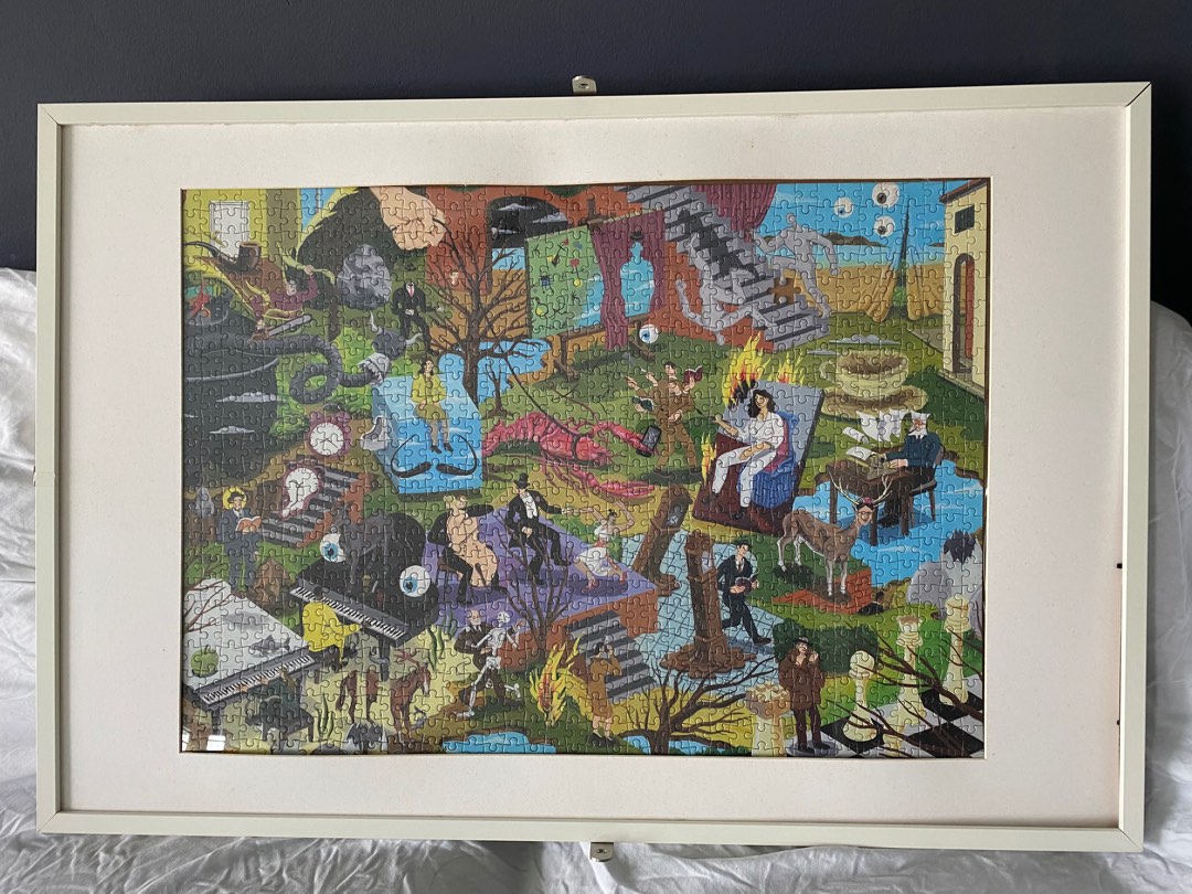 Framed Salvador Dali jigsaw puzzle, Furniture & Home Living, Home Decor ...