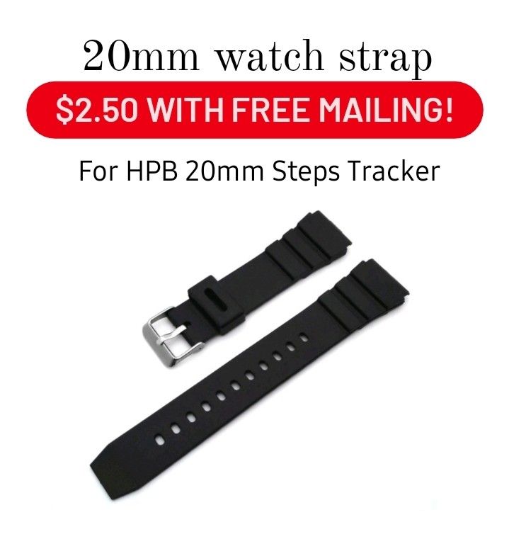 freemail: 20mm watch strap for HPB steps tracker, Mobile Phones ...