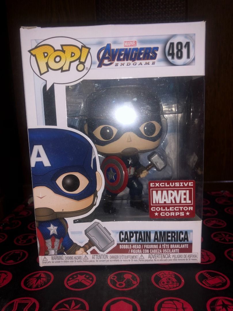 Funko Marvel Collector Corps Avengers Endgame Captain America 481 ...