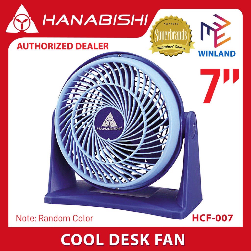 Hanabishi Original 7" Mini Cool Fan Desk Fan Electric Fan Cool Fan 7T ...
