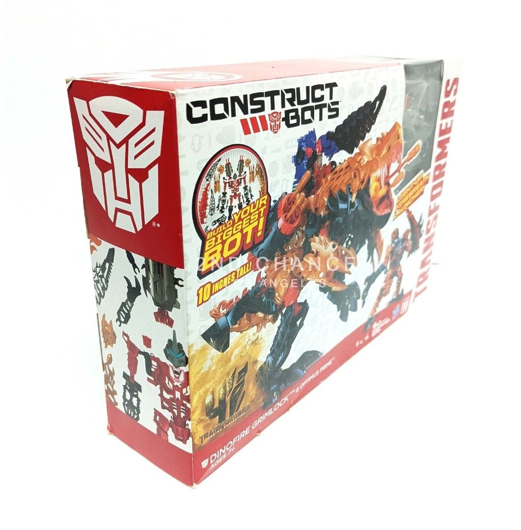 Hasbro Transformers Construct-Bots Dinofire Grimlock & Optimus Prime ...