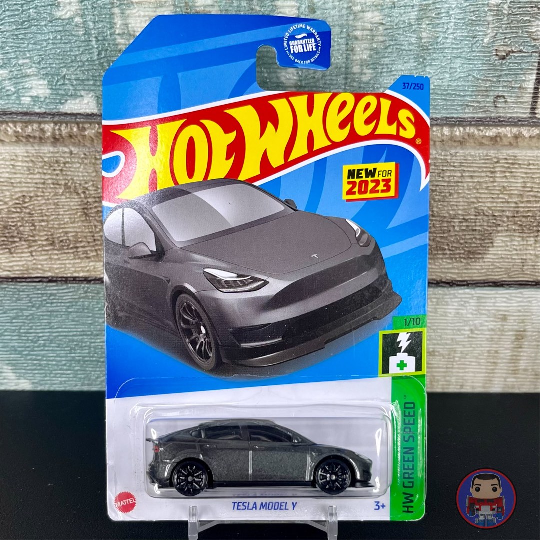 Hot Wheels Tesla Model Y (HW Green Speed) 1:64 Scale Diecast Model Car ...