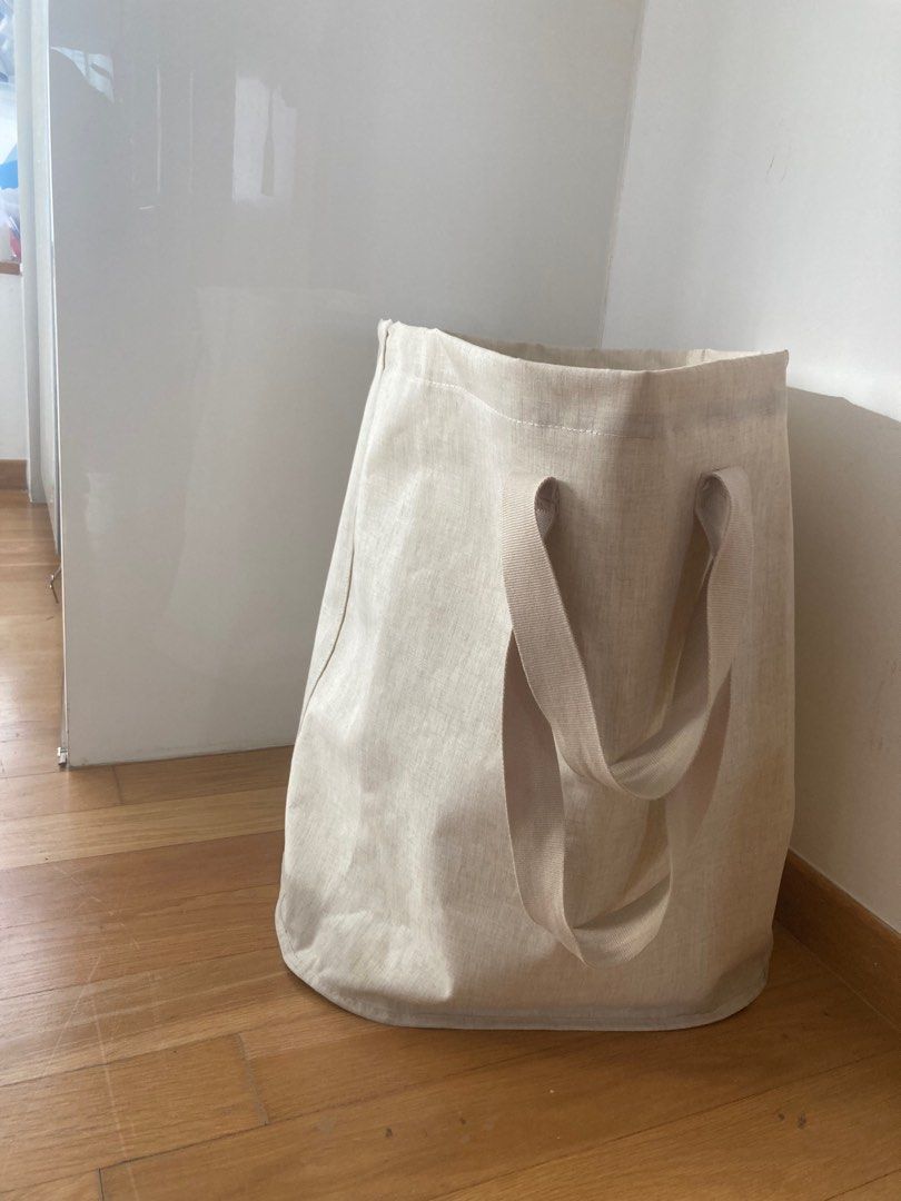 IKEA drawstring laundry bag in cream, Furniture & Home Living, Home ...