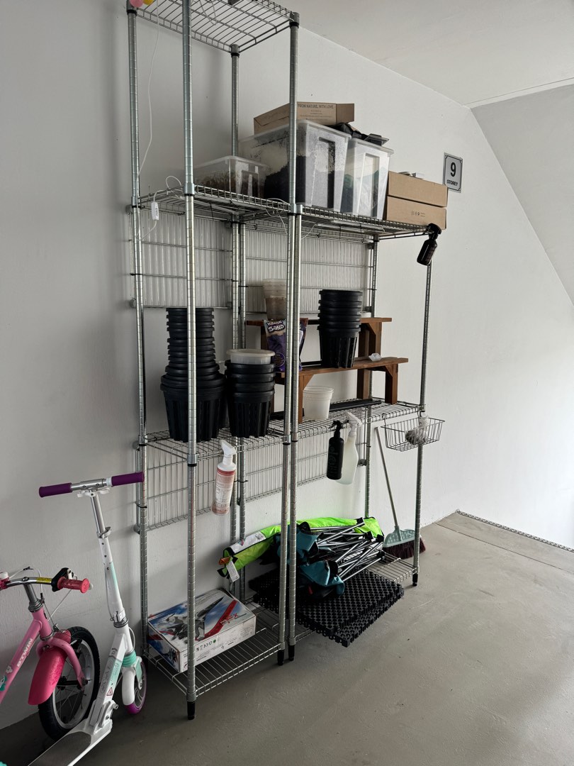 IKEA OMAR Steel Rack, Furniture & Home Living, Outdoor Furniture on ...