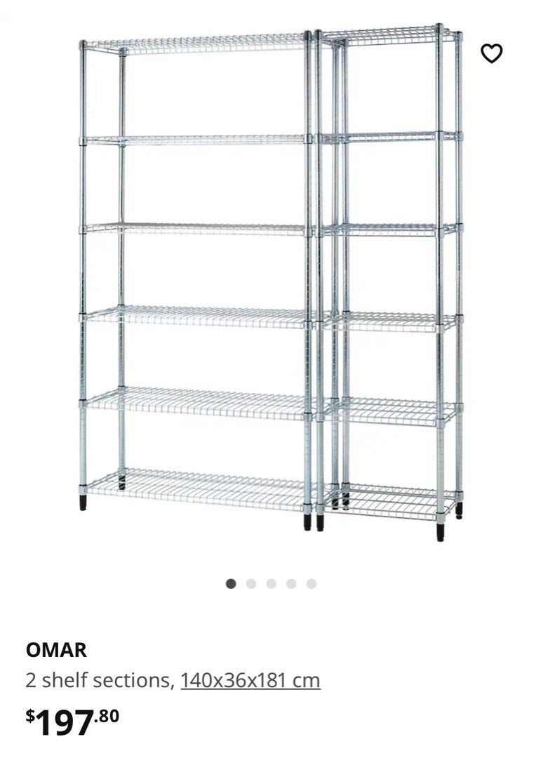 IKEA OMAR Steel Rack, Furniture & Home Living, Outdoor Furniture on ...