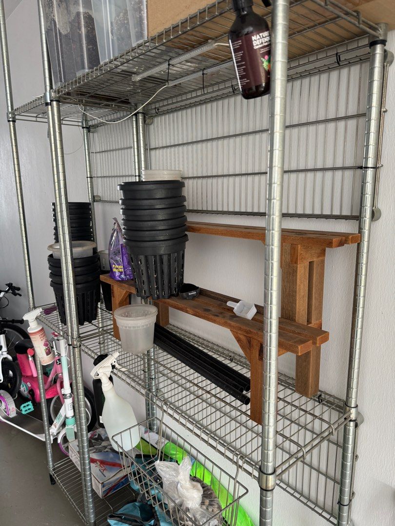 IKEA OMAR Steel Rack, Furniture & Home Living, Outdoor Furniture on ...