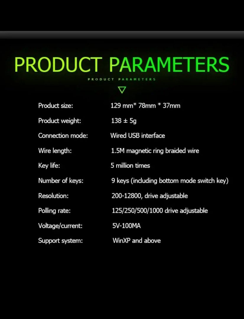 Inphic pg6 gaming mouse, Computers & Tech, Parts & Accessories, Mouse & Mousepads on Carousell