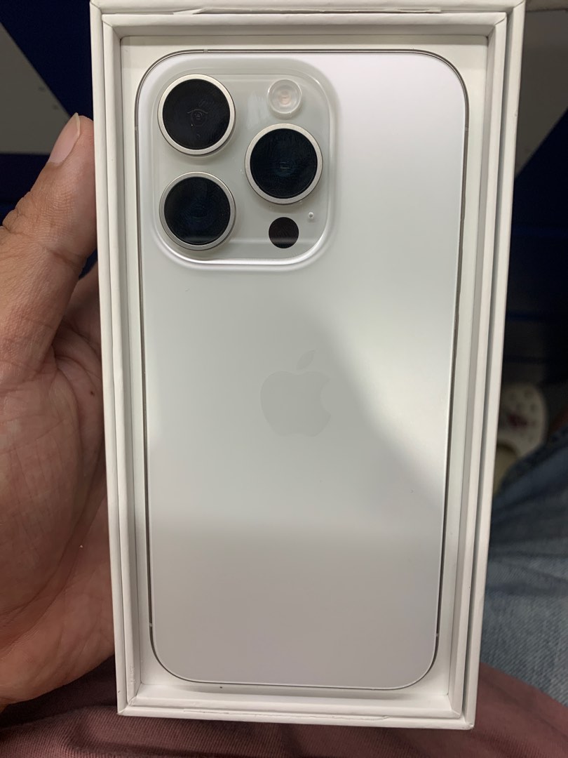 iPhone 15 Pro White Titanium 256GB, Mobile Phones & Gadgets, Mobile ...