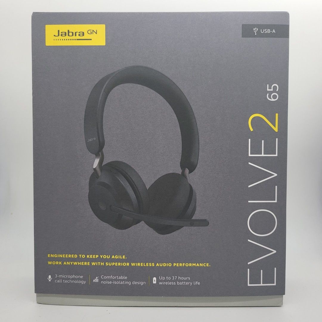 JABRA Evolve 2 65 Wireless Headphones, Audio, Headphones & Headsets on ...