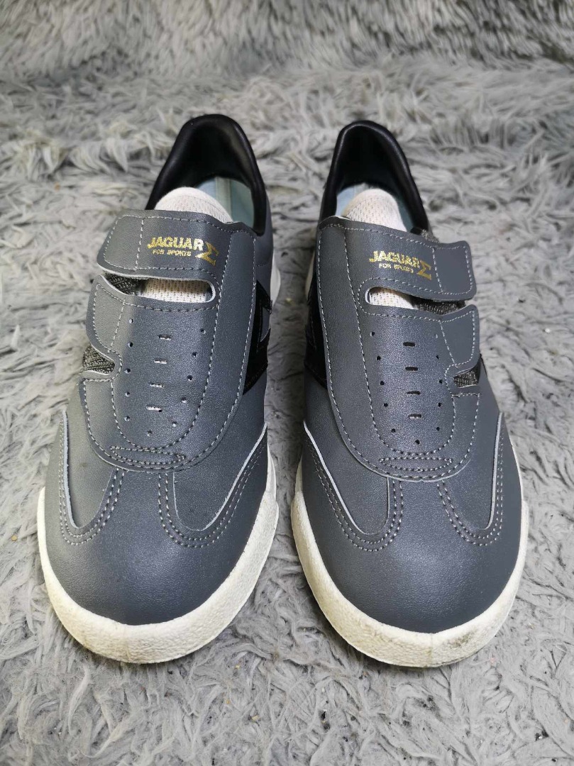 Jaguar Dark Gray Velcro Sneaker, Men's Fashion, Footwear, Sneakers on ...