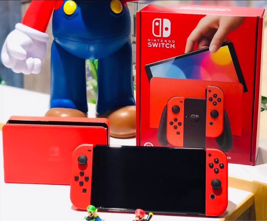 Jailbreak Nintendo switch Oled Mario red limit edition, Video Gaming ...