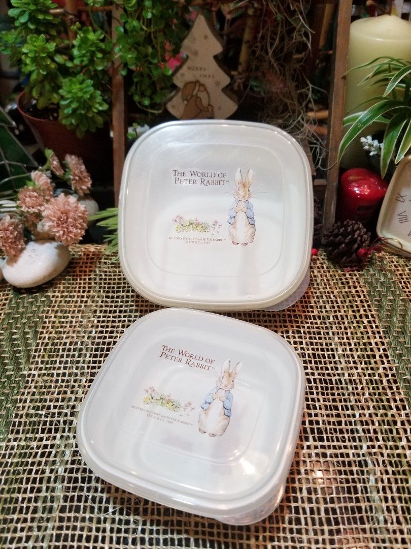 Japan Quality Peter Rabbit Food container 700ml &400ml x 2, Furniture ...
