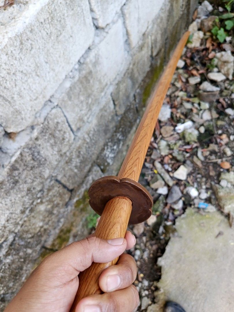 Japanese Bokken Solid Wooden Training Sword, Hobbies & Toys ...