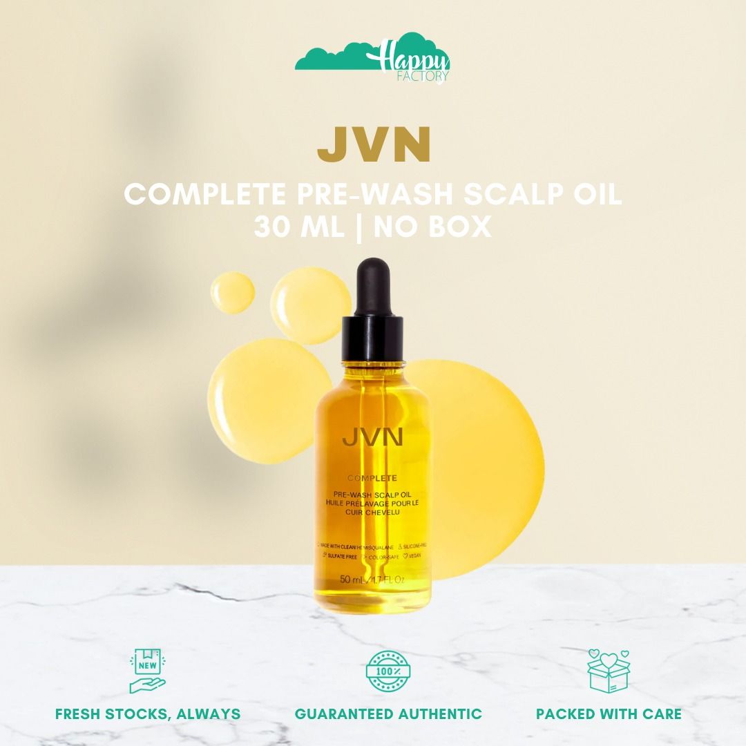 JVN Complete Pre-Wash Scalp & Hair Strengthening Treatment Oil 50 ml ...