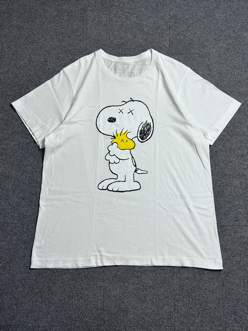 KAWS x Uniqlo x Peanuts Snoopy & Woodstock Tee, Men's Fashion, Tops ...