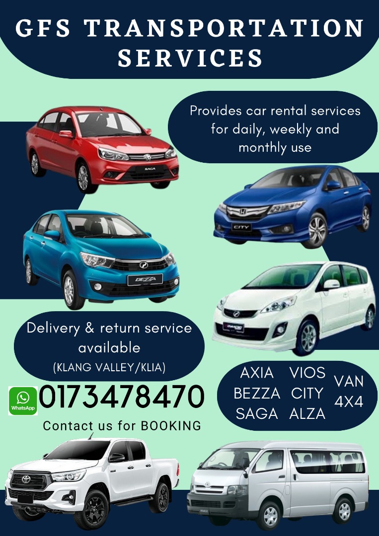 Kereta Sewa, Cars, Vehicle Rentals on Carousell