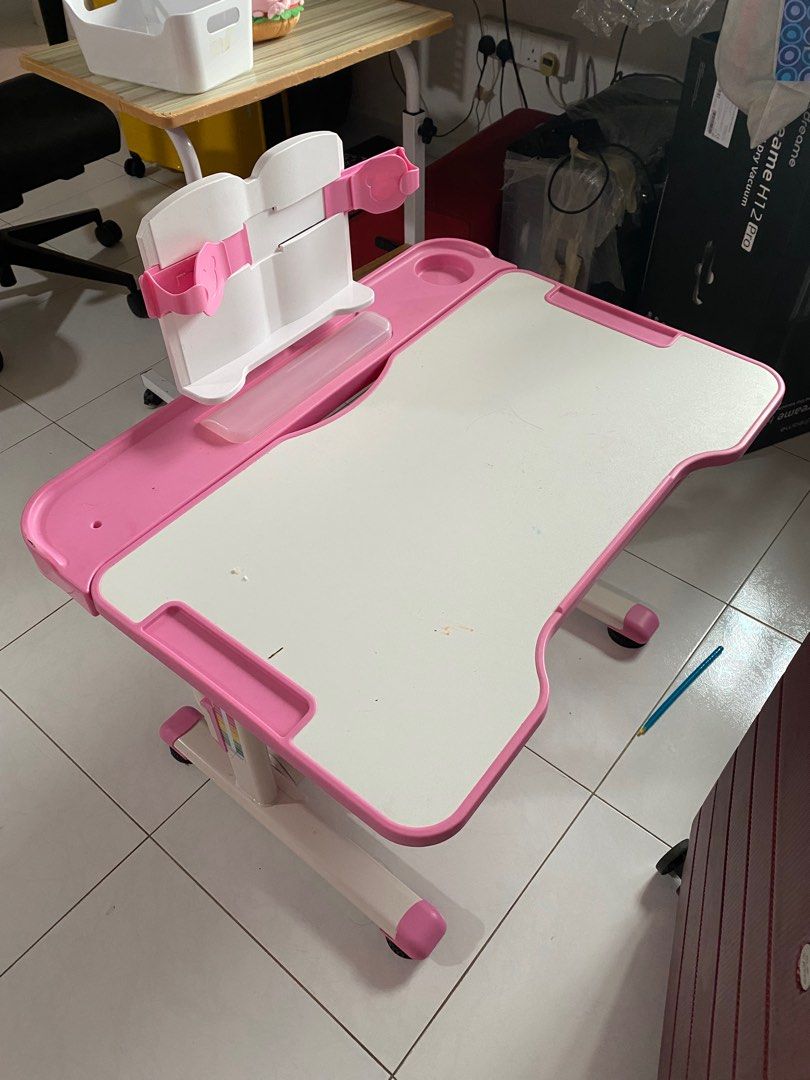 Kids Study Table Adjustable Heights vertical & tilted degree angle with ...