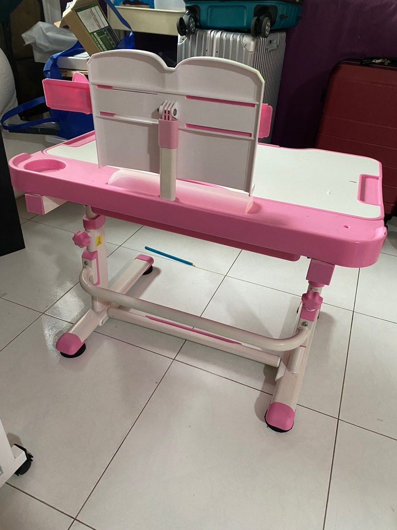 Kids Study Table Adjustable Heights vertical & tilted degree angle with ...