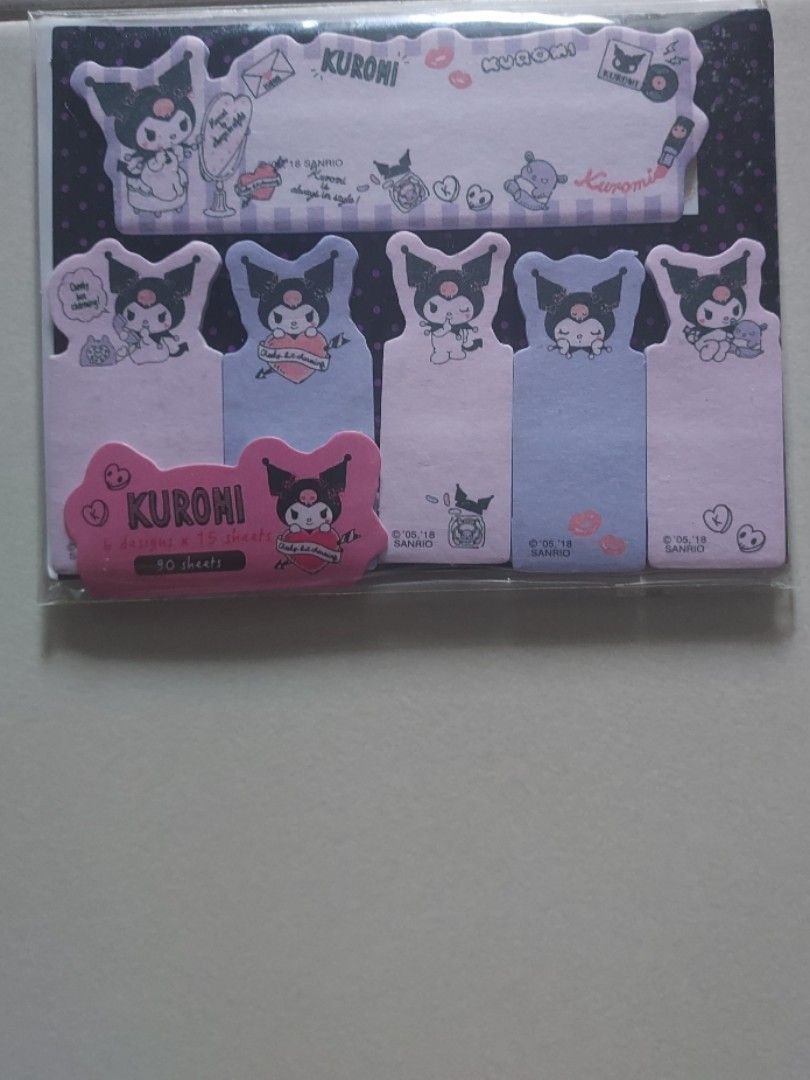 Kuromi tabs,post it,label notes,Sticker flakes, Hobbies & Toys ...