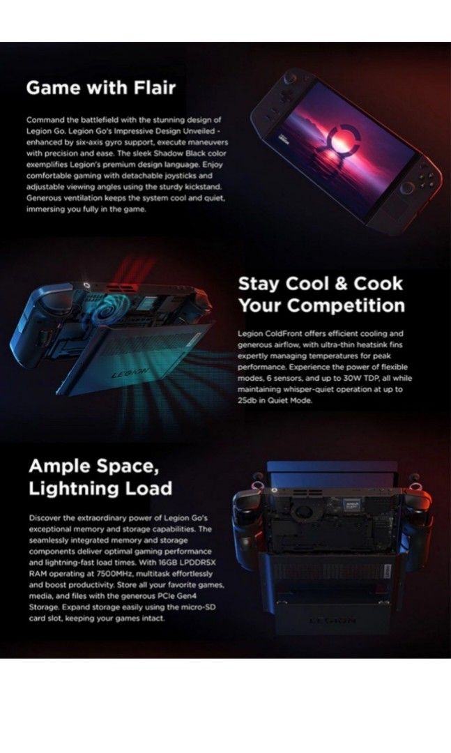 Legion Go Z1 Extreme 512GB SSD, Video Gaming, Video Game Consoles ...