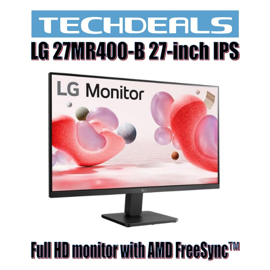 LG 27MR400-B 27-inch IPS Full HD monitor with AMD FreeSync, Computers ...