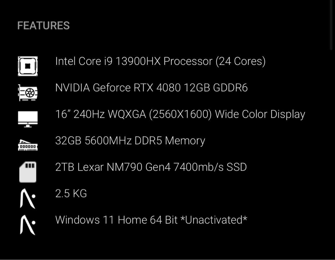 Limited Edition Aftershock x LevelUp NOVA 16X i9 139000HX + RTX 4080, Computers & Tech, Laptops ...